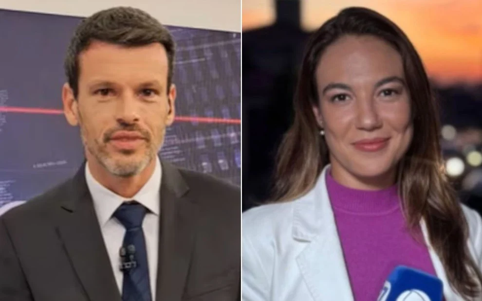 Barraco ao vivo na TV! Repórter da Band empurra colega da Record e ...